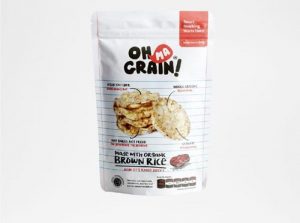 Jual Oh Ma Grain Roast Beef - Organic Brown Rice Crackers Snack 50 gram ...
