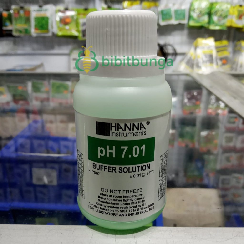 Jual Buffer Solution Hanna pH 7.01 100 ml Cairan Kalibrasi pH Meter Akurat - BibitBunga.com