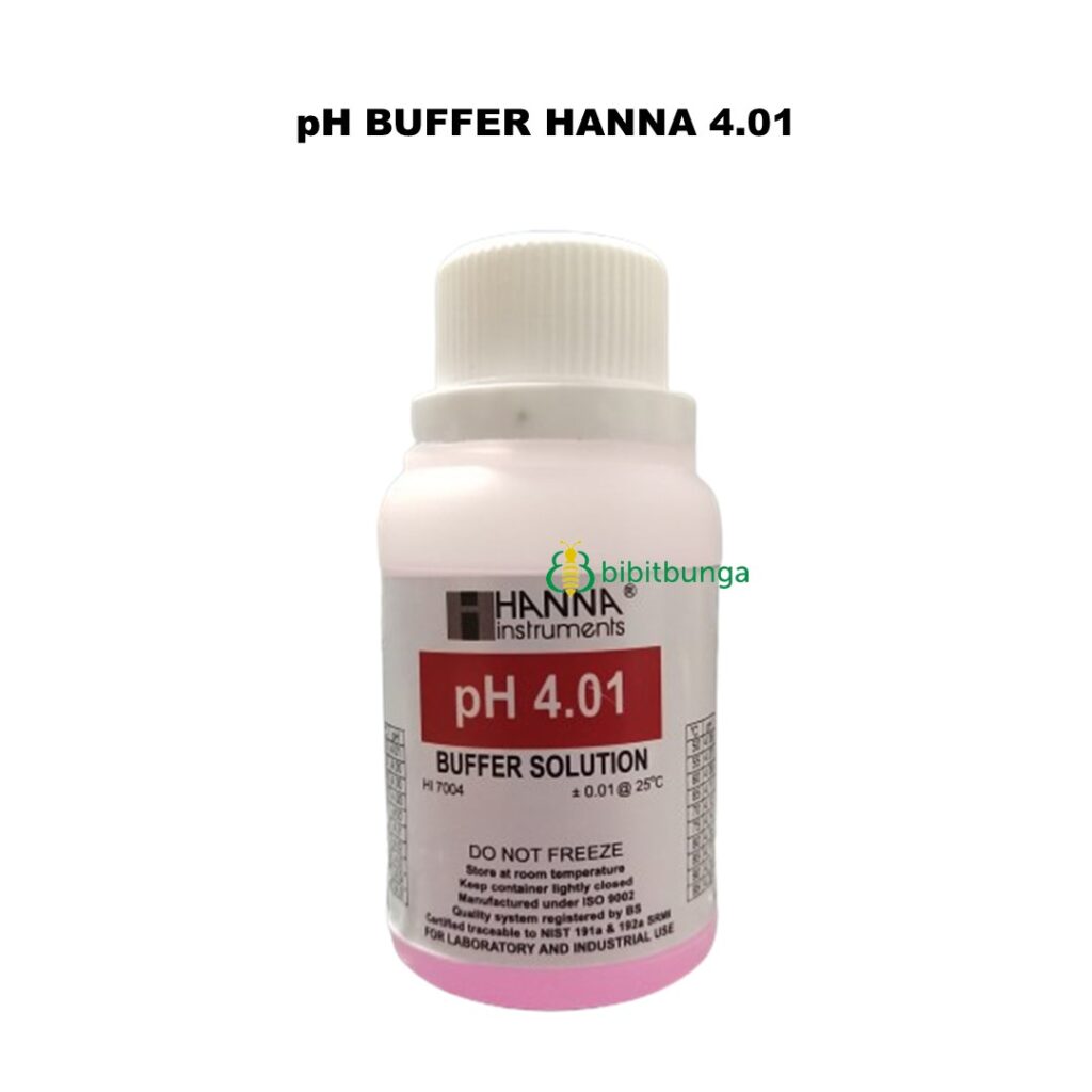 Jual pH Buffer Solution Hanna 4.01 100ml 100 ml Cairan Kalibrasi pH Meter - BibitBunga.com