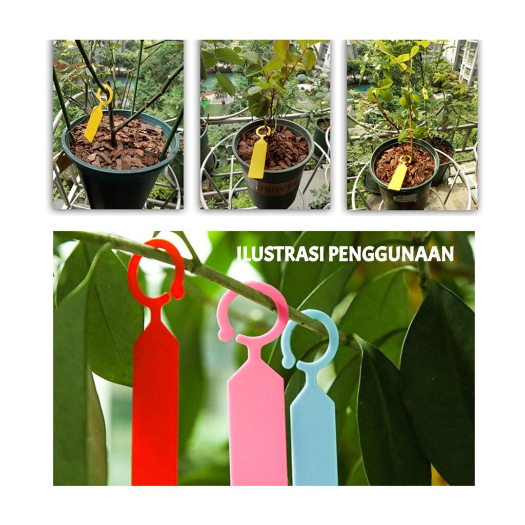 Jual Label Tanaman Model Gantung Plant Name Tag Warna Warni Tebal Tahan Air - BibitBunga.com
