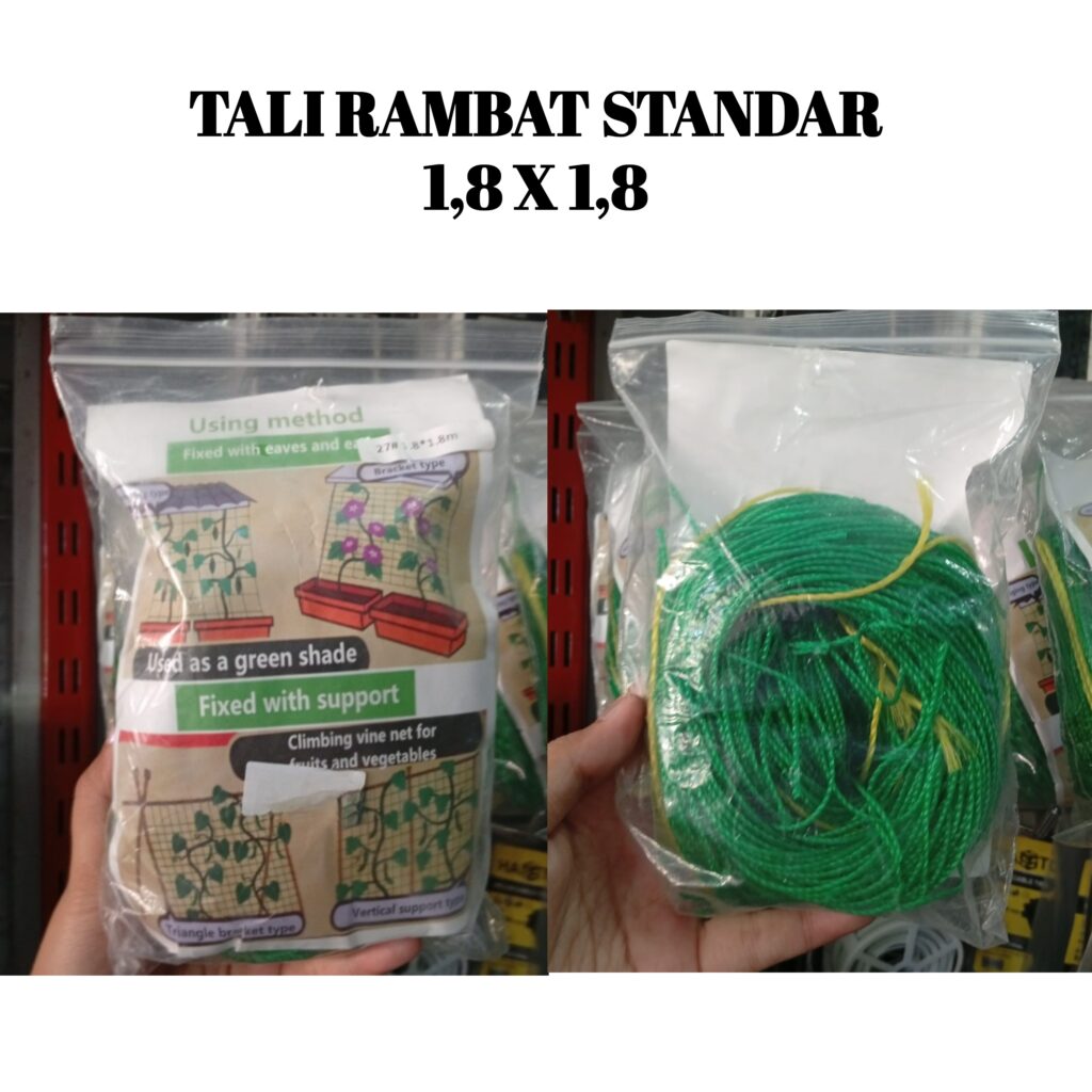 Jual Tali Jaring Net 1,8x1,8m Rambatan Tanaman Rambat Merambat Bunga ...