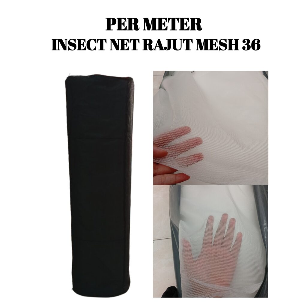 Jual Insect Net Rajut Mesh 36 Lebar 3 m Harga Per Meter Jaring Hama ...